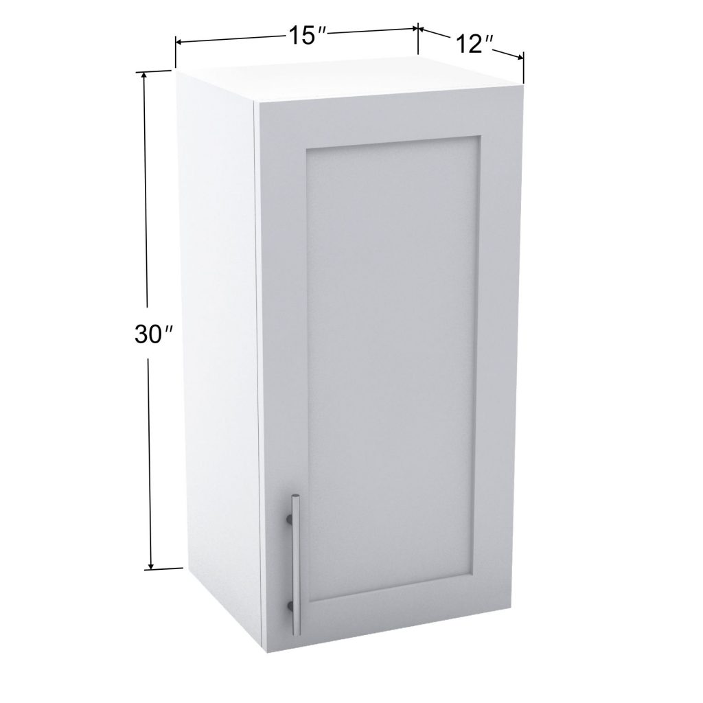 15'' Upper Kitchen Cabinet White Shaker