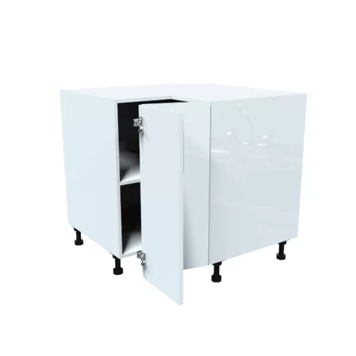 36 inch Base Corner Kitchen Cabinet White High Gloss